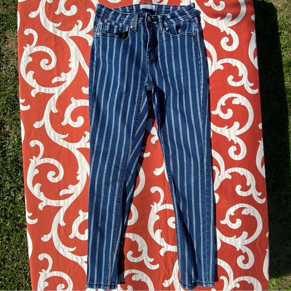 Ivy & Main | Jeans | Ivy And Main Jeans Striped Navy White Size 25 ...